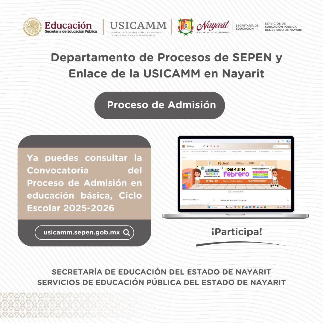 SEPEN| Servicios de Educación Pública del Estado de Nayarit